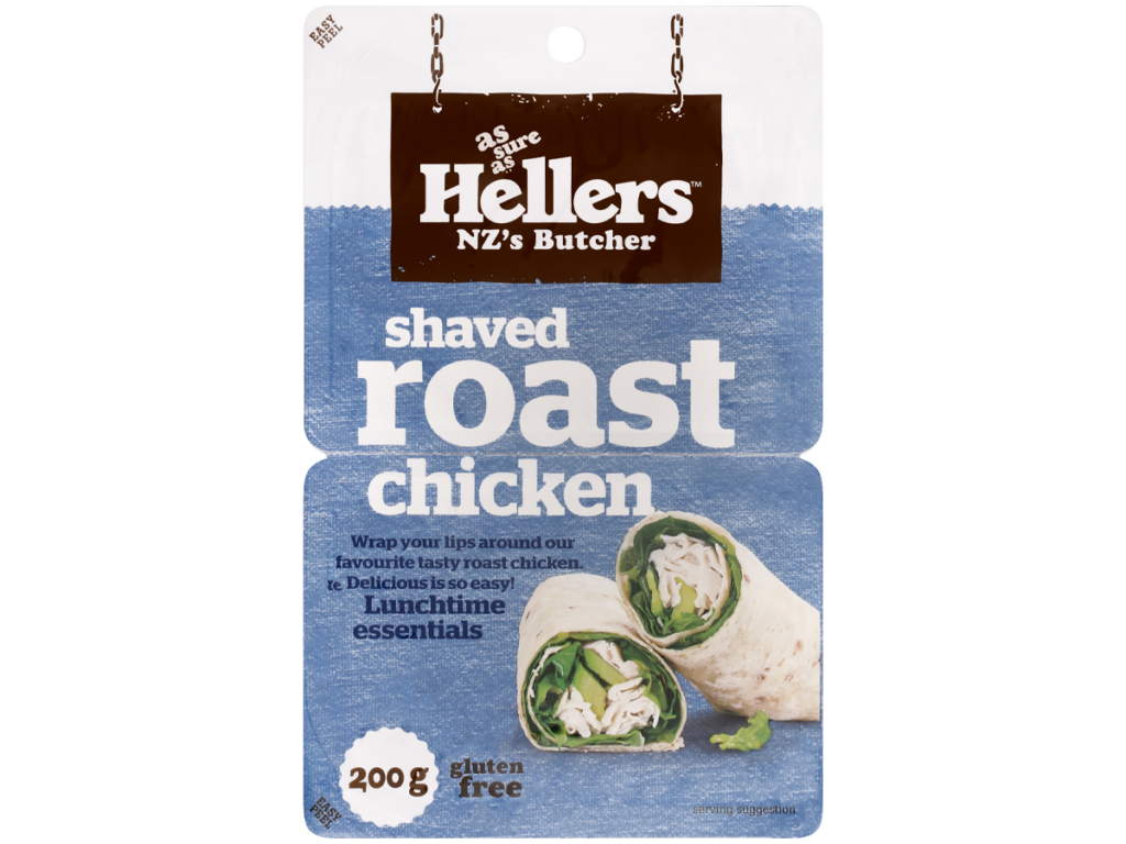 Shaved Roast Chicken | 200g Pack | Hellers Deli | NZ's Butcher
